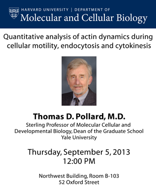 TOM POLLARD WILL DELIVER THE 2014 PAUL DOTY LECTURE - Harvard ...